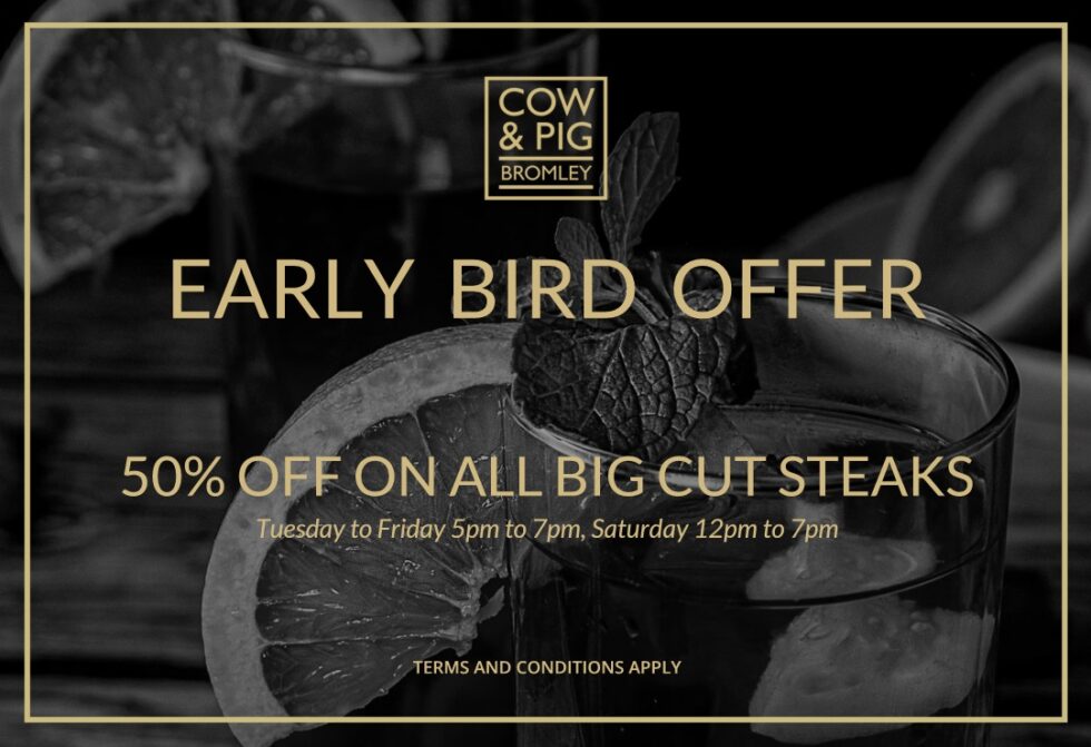 Cow & Pig Bromley | Specialist Steak Restaurant & Cocktail Bar